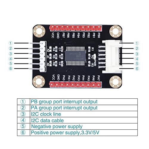 MCP23017 IO Expansion Board Compatible with Raspberry Pi/Microbit ...