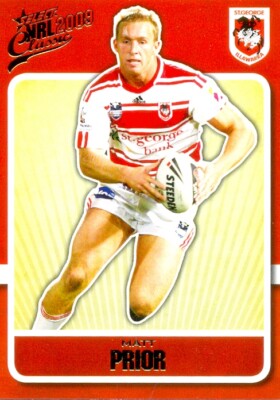 2009 Select NRL Classic Common Card 144 Matt Prior - St George Dragons ...
