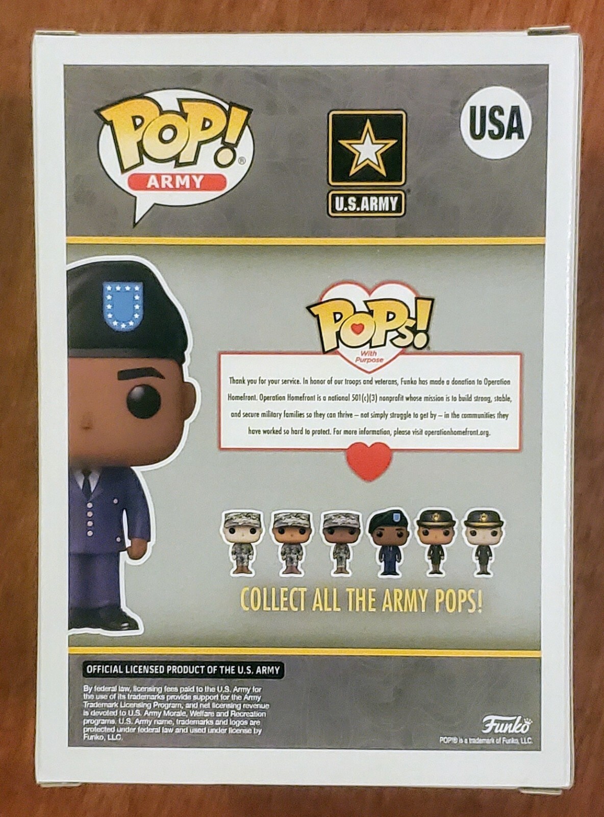 FUNKO POP! ARMY U.S. ARMY POPS WITH PURPOSE MALE SOLDIER USA + NEW POP ...