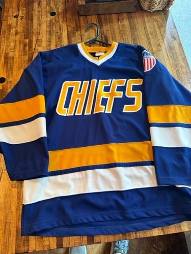 Charlestown Chiefs Jersey Mad Bros Vintage 90s nineties Hockey Slap ...