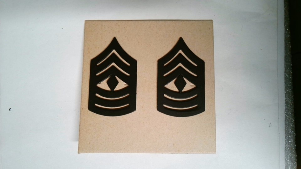 MILITARY INSIGNIA PIN ON RANK SET OF 2 US ARMY FIRST SERGEANT 1SG FROM ...