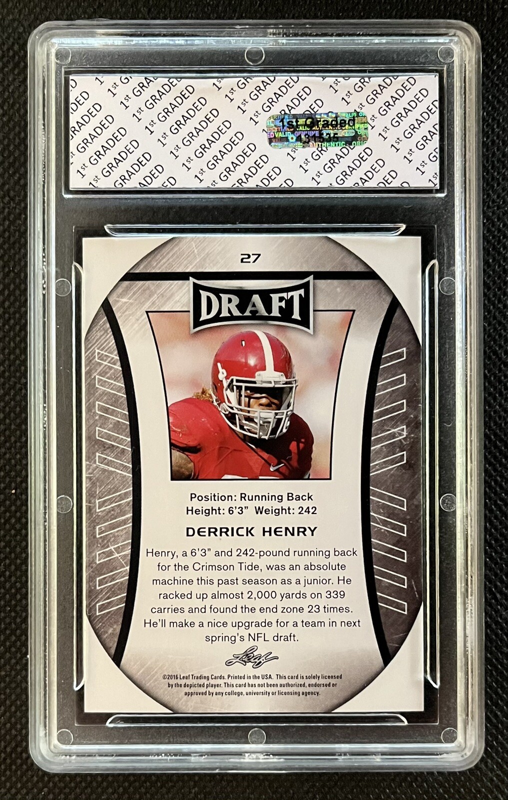 2016 Leaf Draft - #27 Derrick Henry (RC) for sale online | eBay