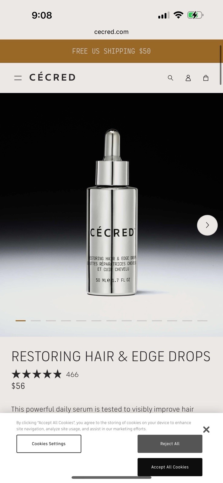 Cecred Restoring Hair & Edge Drops Beyoncé - 1.7 OZ. New in box - SHIP ...