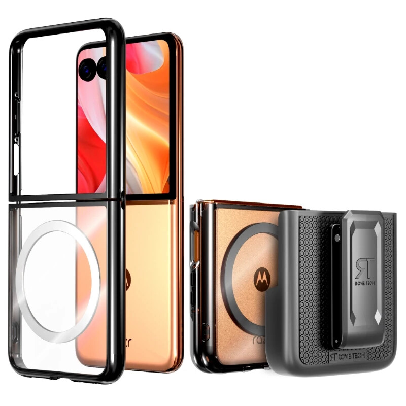 For Motorola Razr 50 Ultra / Razr+ 2024 TPU Clear MagSafe Case Holster ...