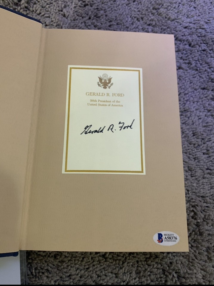 GERALD FORD Autographed Signed Book A TIME TO HEAL US President ...