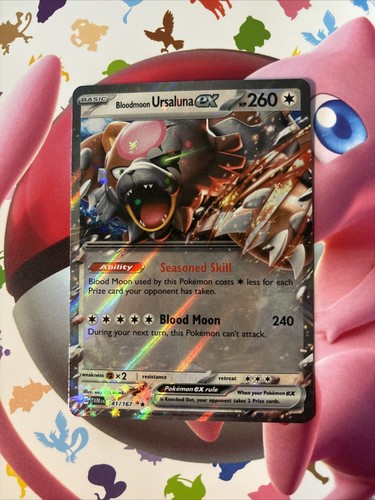 Blood Moon Ursaluna EX 141/167 Holo Ultra Rare Twilight Masquerade ...