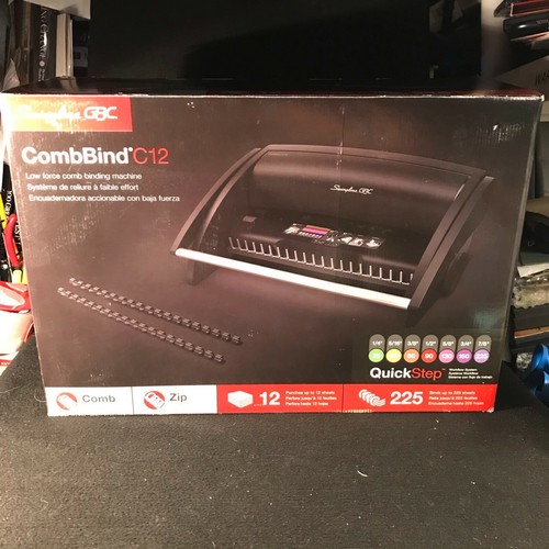 Swingline GBC CombBind C12 GBC Binding Machine Binds up to 225 Sheets ...