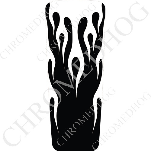 Epoxy Top - Gas Tank Dash Insert for 08-18 Harley Touring - White Flame ...