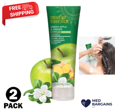 Desert Essence - Green Apple & Ginger Shampoo Volumizing Hair - 8 fl oz ...