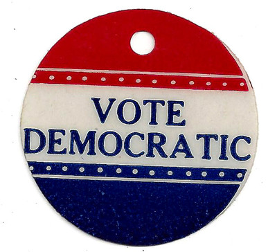 VOTE DEMOCRATIC. Sticker 2". Circa 1960. | eBay