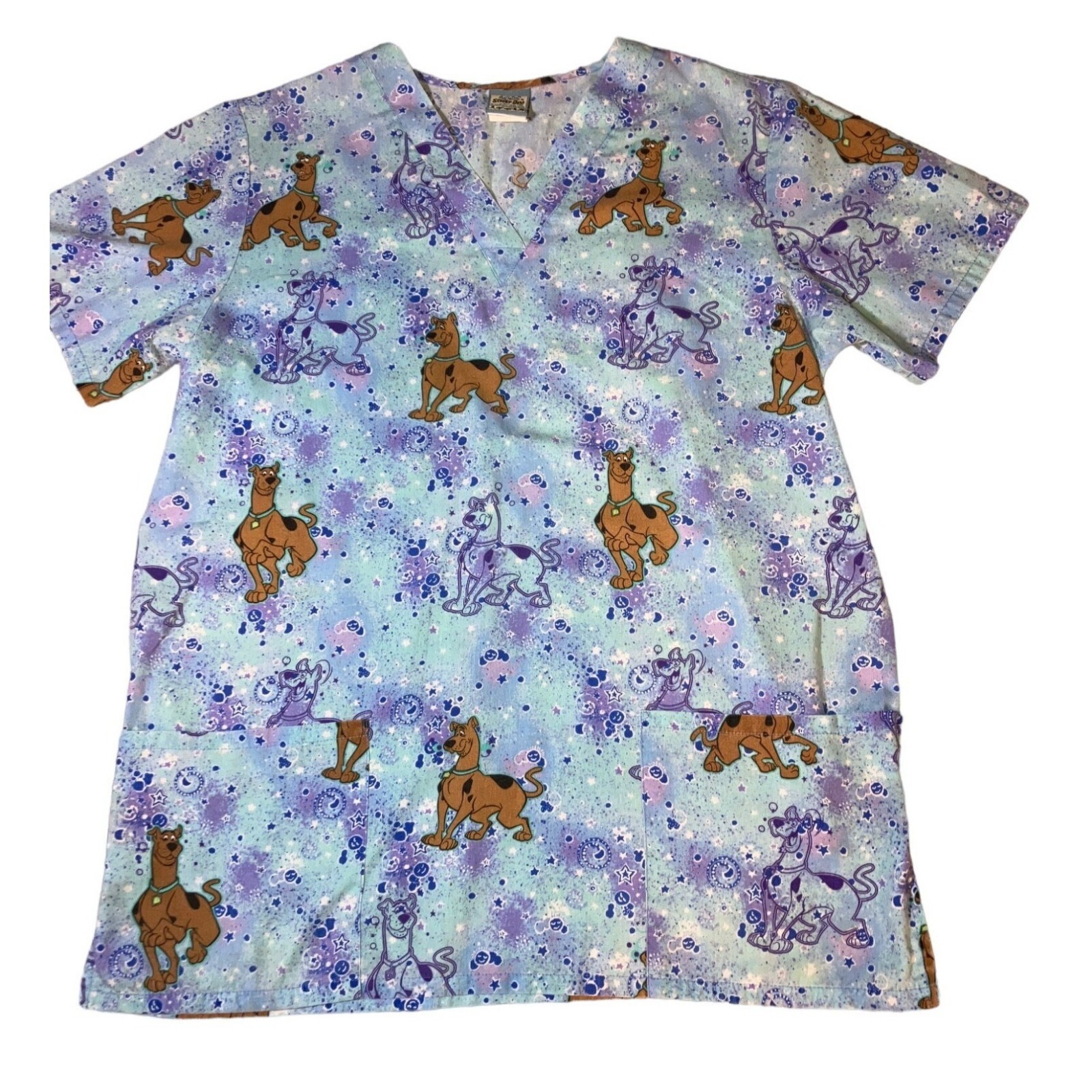 Cartoon Network Scooby Doo Scrub Top Nurse Medical Un… - Gem