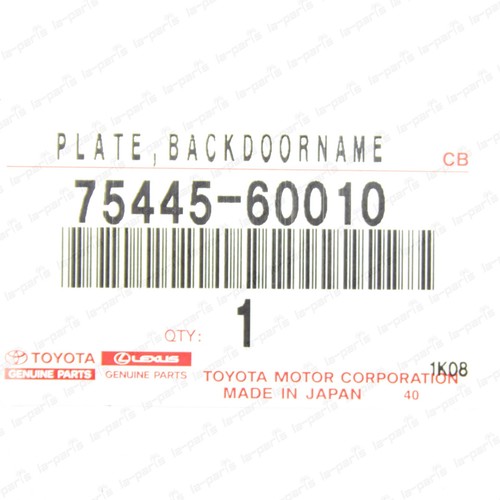 New Genuine Toyota Land Cruiser LX470 GX470 Rear Backdoor V8 Emblem ...