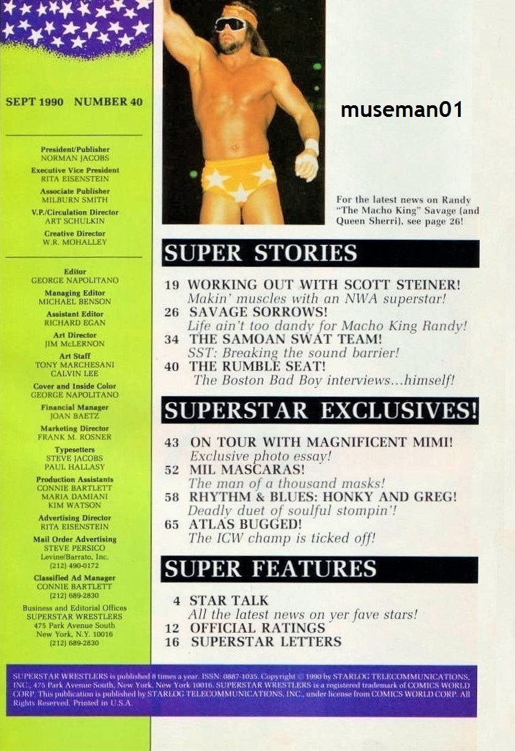 1990 WWF SUPERSTAR WRESTLERS #40 ~ Macho Man, Magnificent Mimi ⊱New ...