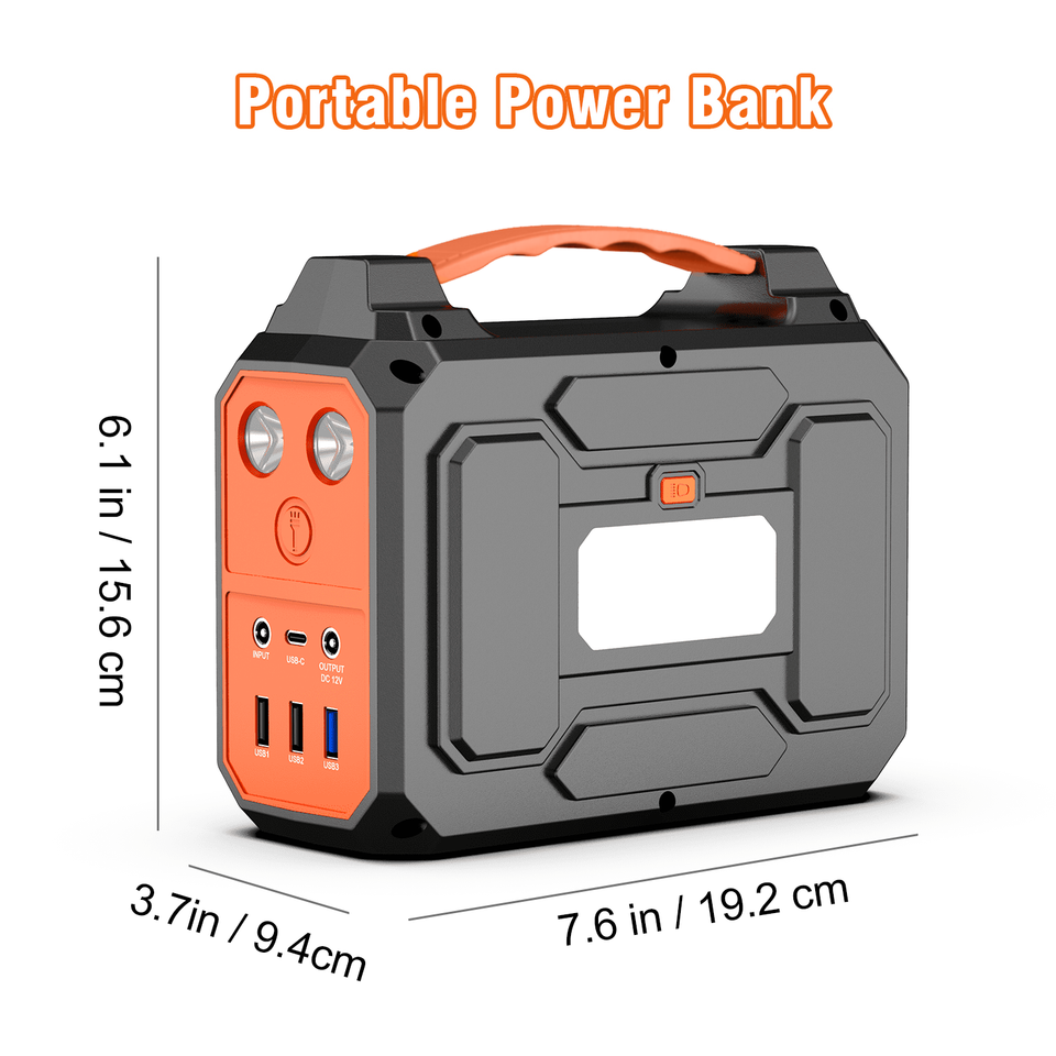 100W Solar Generator Portable Power Station Battery Charger with 40W ...