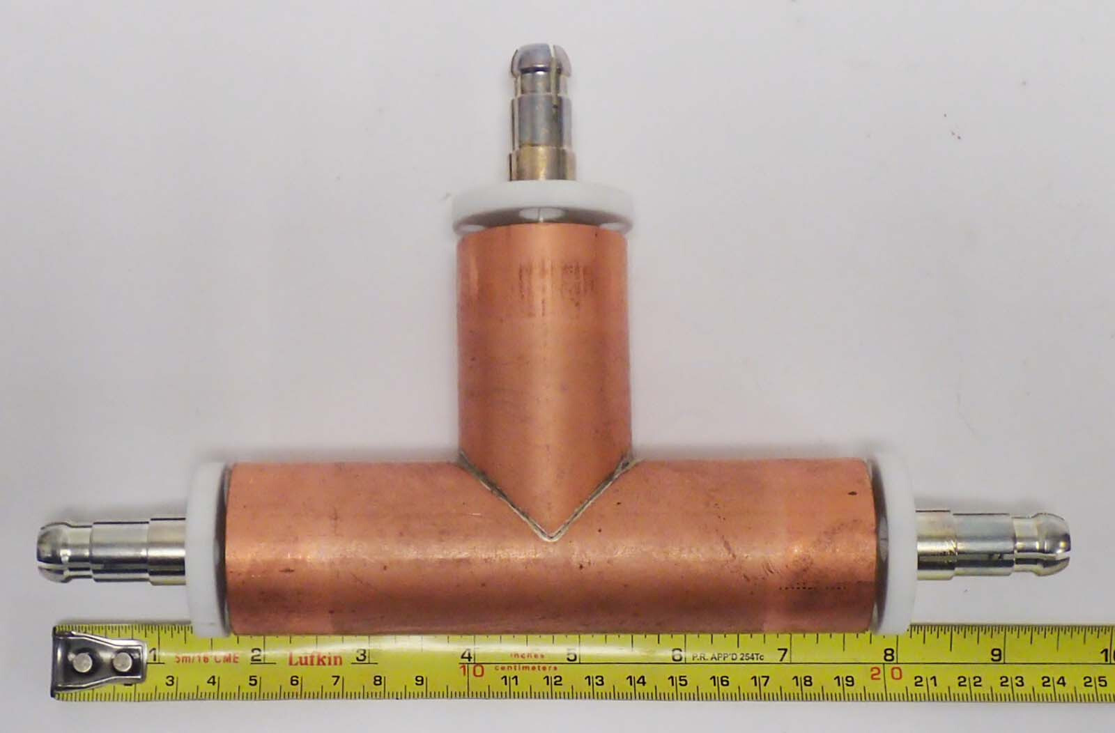 1 5/8" CUSTOM RF TRANSMISSION LINE TEE ASSEMBLY WITH ANCHOR INSULATOR ...