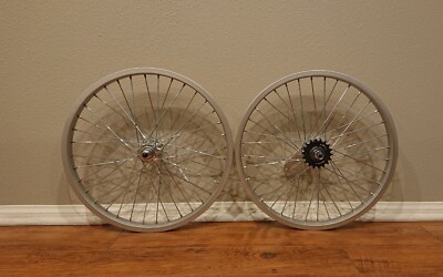 20" Weinmann Bicycle Front & Rear Coaster Alloy Wheel Set 12G 36 Spokes ...
