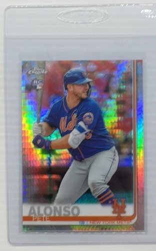 2019 Topps Chrome Pete Alonso Prism Refractor RC #204 Mets | eBay