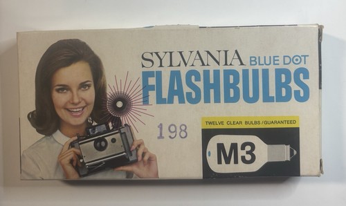 SYLVANIA Blue Dot FLASHBULBS M3. Original Box of 12 Clear Bulbs | eBay