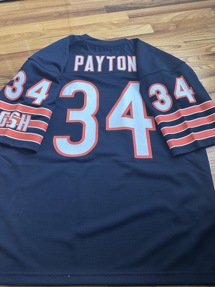 Authentic Walter Payton Chicago Bears 1985 Home Mitchell And Ness ...