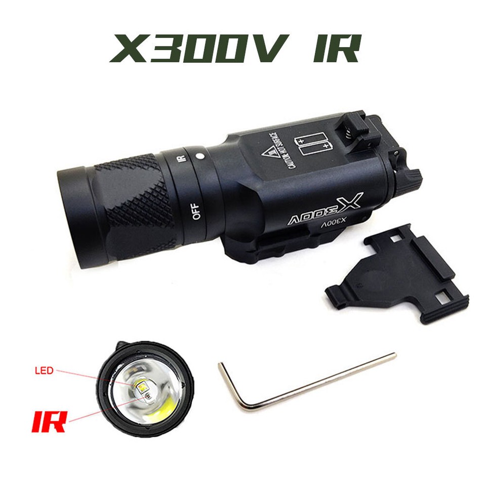 X300V-IR Tactica LED Flashlight Optics IR Output Momentary & Constant ...