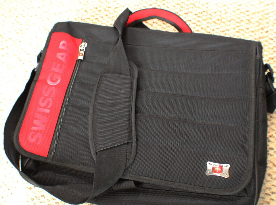 Swiss Gear Laptop Laptop Briefcase Red And Black Carry On Bag | eBay