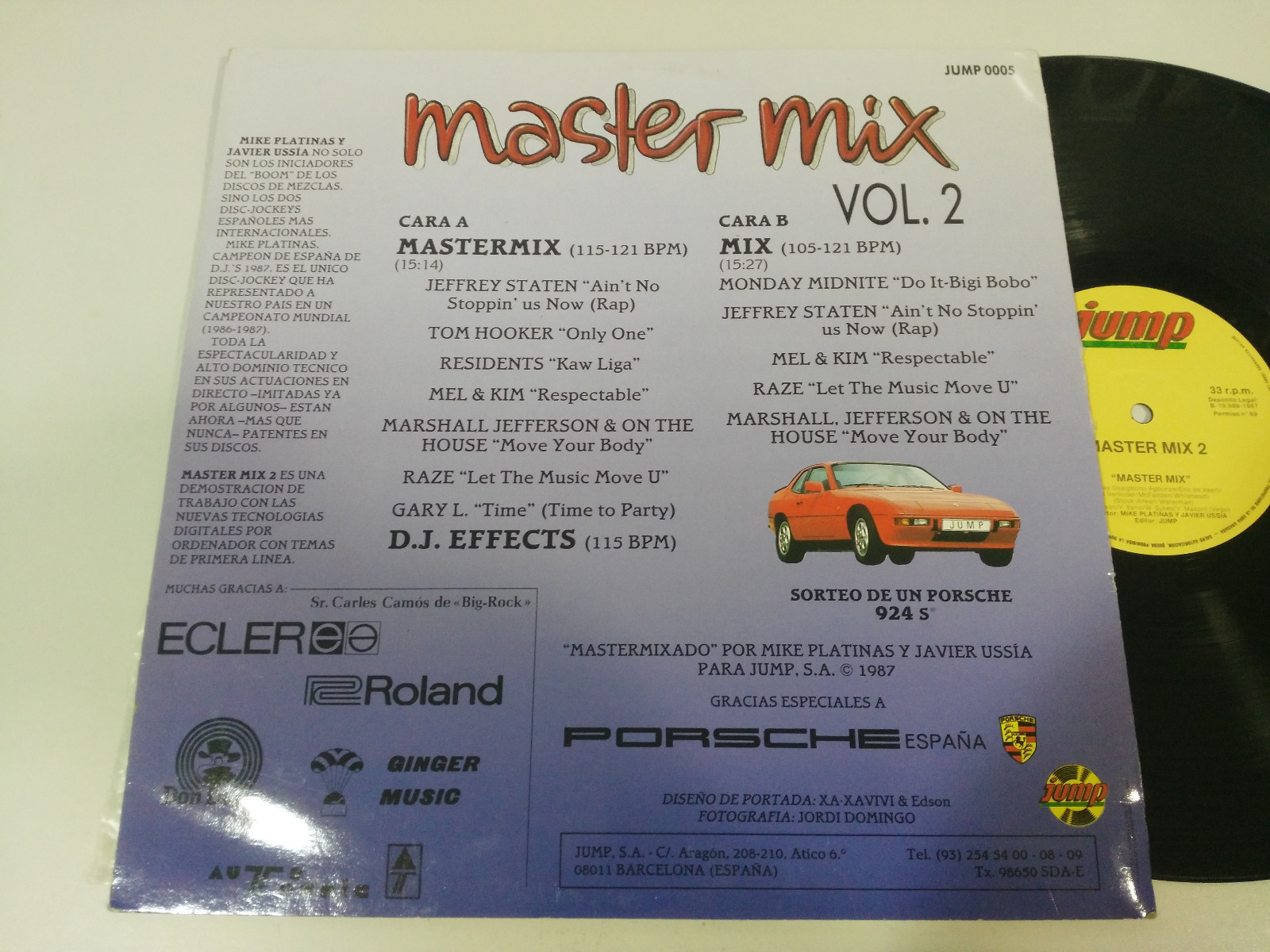 MASTER MIX VOLUMEN 2 MIKE PLATINAS JAVIER USSIA LP VINILO VINYL 12 ...