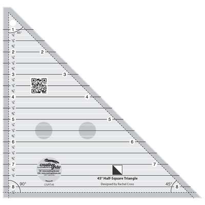 Creative Grids 45 Degree Half-Square Triangle Quilt Ruler (CGRT45) | eBay