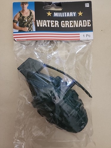 Combat Hero Plastic Toy Water Grenade 1pc Military Green Costume ...