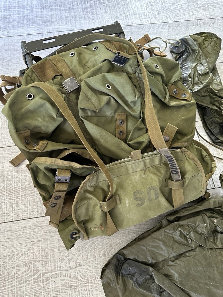 US Army Field Pack Combat Nylon LC1 Alice Vintage Backpack Rucksack ...