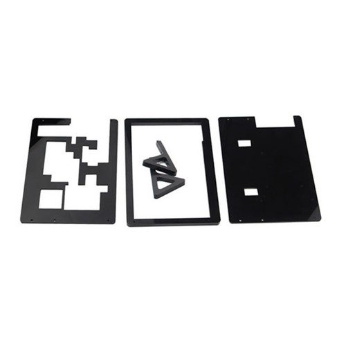 Black Front & Back Shell + Base + Screws For Raspberry Pi 2 B 7 inch ...
