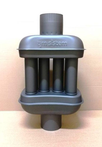 4,7'' / 120mm Flue Pipe Heat Exchanger Radiator Woodburner Fireplace ...