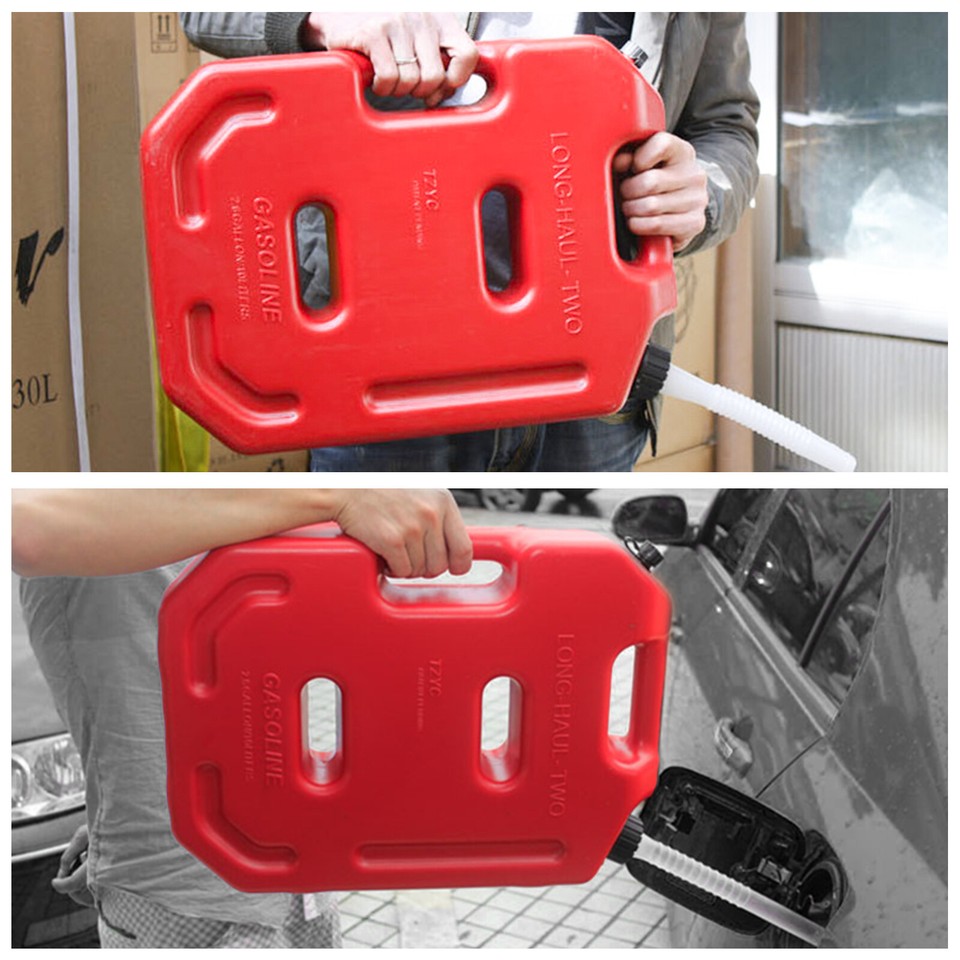 2x 2.6Gallon 10L Fuel Can Emergency Backup Gas Tank for ATV UTV Offroad ...