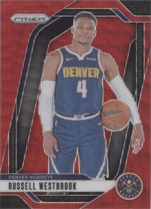 2024-25 Panini Prizm - Russell Westbrook #157 Ruby Wave Prizm for sale ...