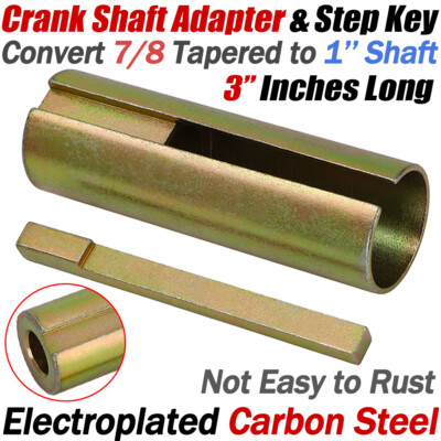 Crank Shaft Adapter Kit 7/8 Taper to 1" Generator Pressure Washer ...