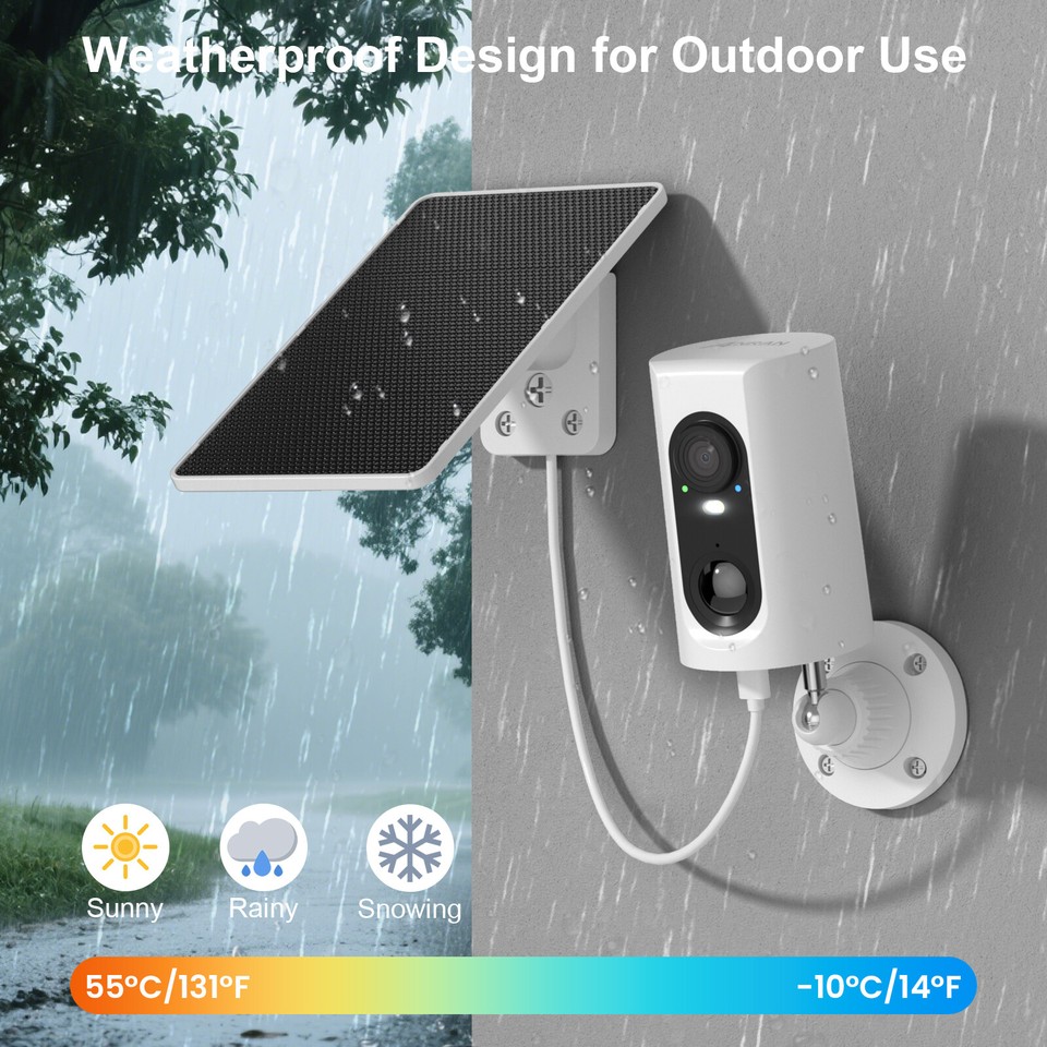 ANRAN 4G LTE Cellular Solar Security Cameras Wireless Outdoor No WiFi ...