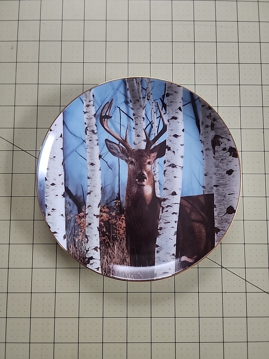 THE DANBURY MINT WHITETAIL DEER AUTUMN SENTINEL PLATE NO J1285 | eBay