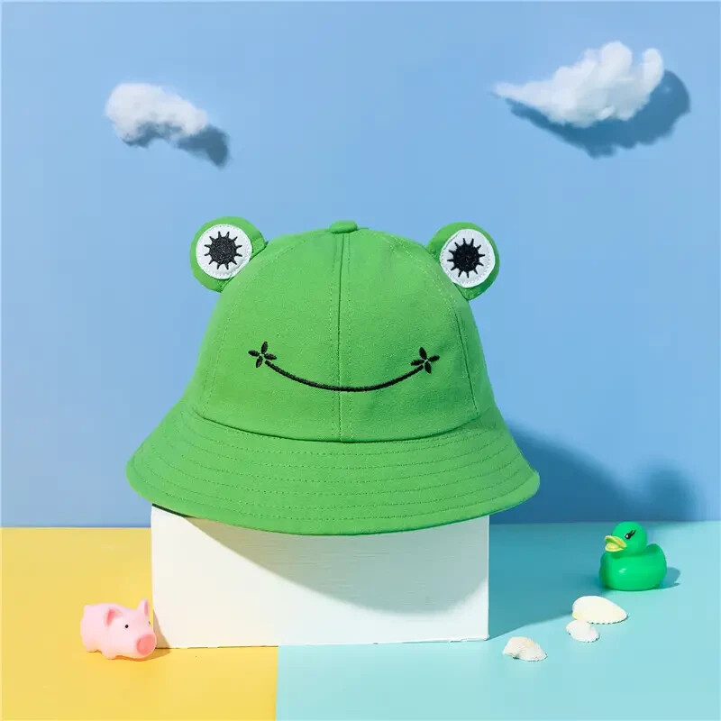 Bucket Hat - Frog Hat with Ears, Novelty Hat, Reversible, Hippie Bucket ...