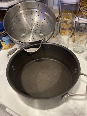 CALPHALON One 5 Quart Dutch Oven With Steamer Insert 8785 Nonstick | eBay