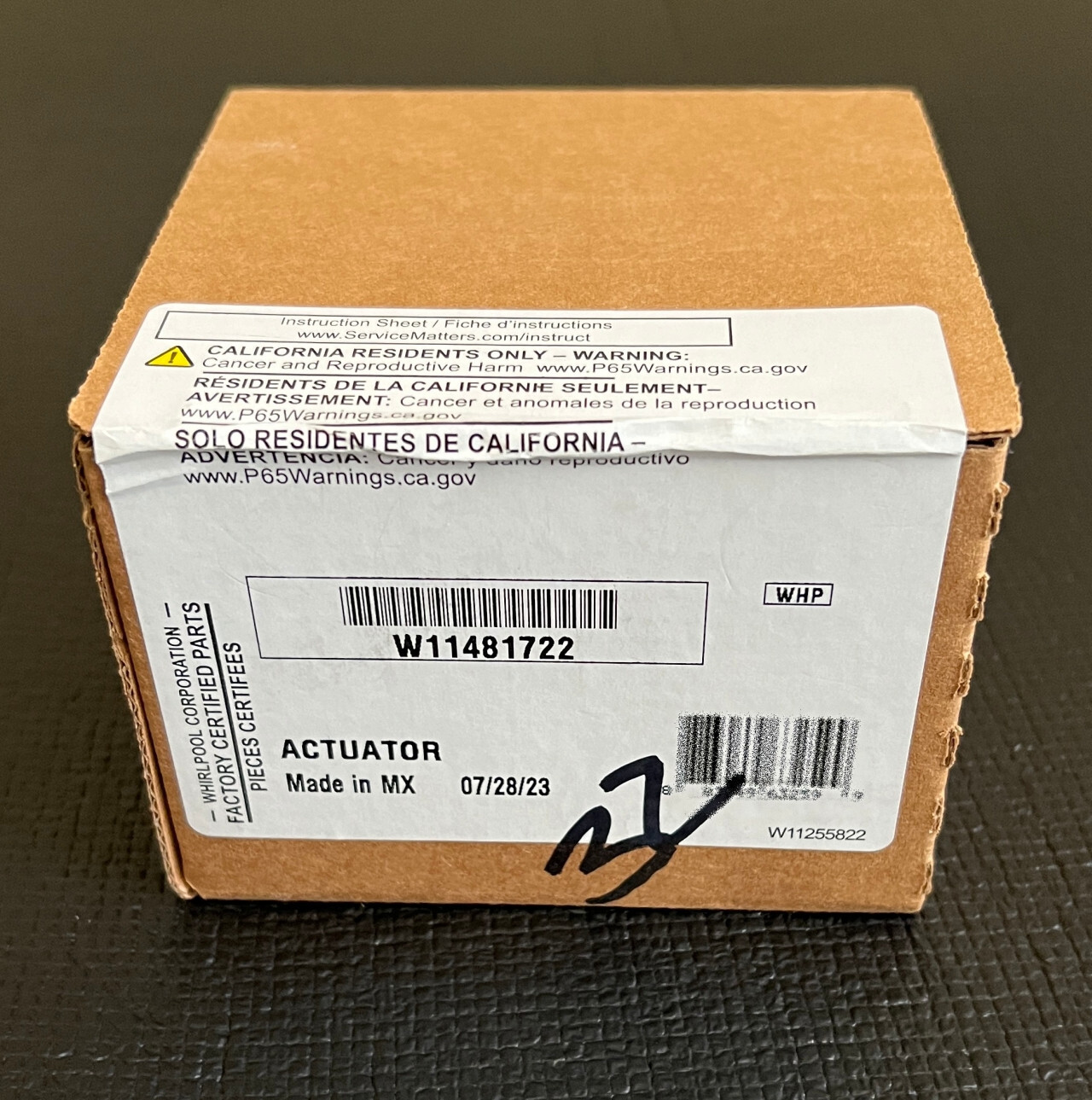 OEM Whirlpool Washer Actuator W11481722, W10597177, W10913953 ...