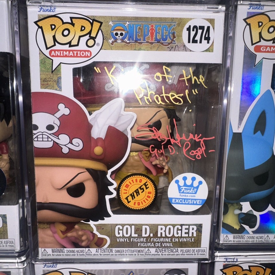ONE PIECE POP! GOL D. ROGER #1274 (CHASE) Autographed 889698632133 | eBay