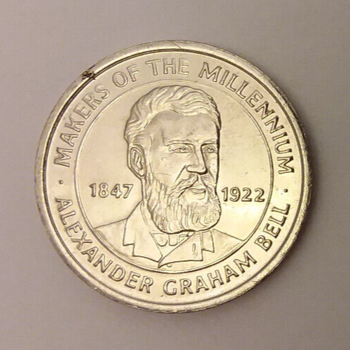 Alexander Graham Bell Makers Of The Millennium Souvenir Medal Coin ...