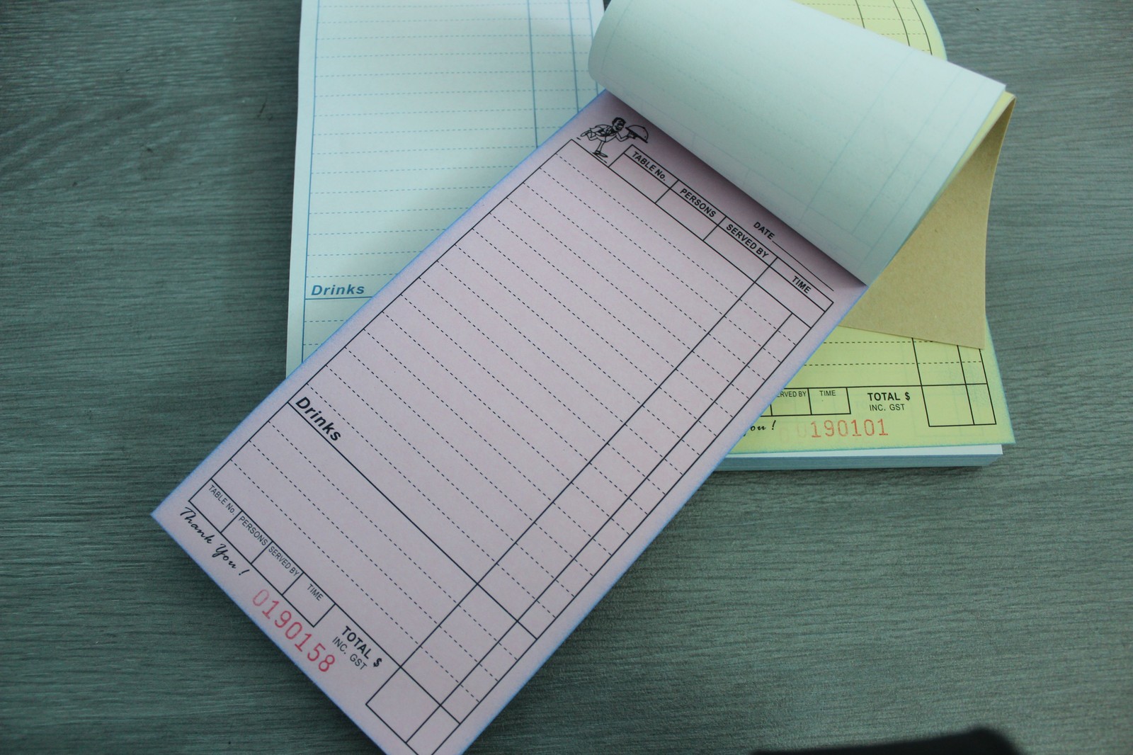 100 Large Restaurant Docket Books TRIPLICATE Carbonless Special | eBay