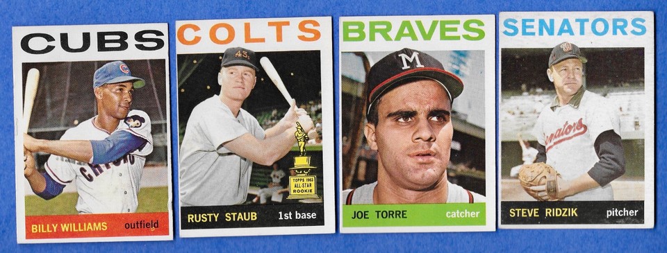 1964 Topps Baseball 26 Card Lot (B. Williams/Torre/Commons) | eBay