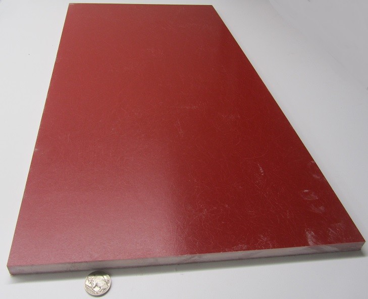 GPO3 Electrical Red Fiberglass Sheet 1/2" Thick x 12.0" Wide x 24.0 ...