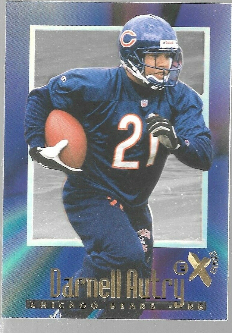 1997 Skybox EX 2000 Darnell Autry 5 Chicago Bears Rookie Football Card ...