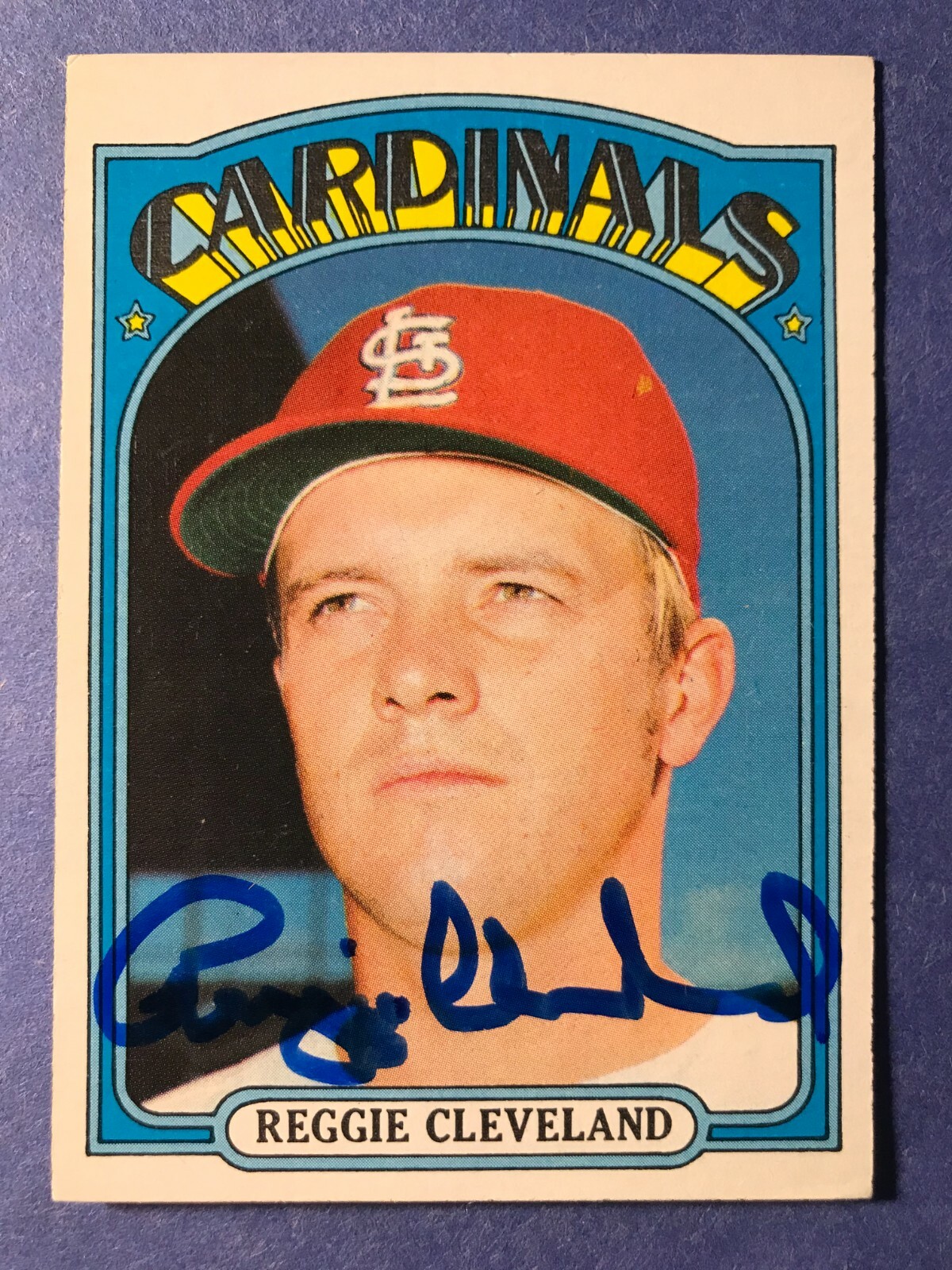SIGNED REGGIE CLEVELAND AUTOGRAPHED 1972 BASEBALL CARD - CARDINALS | eBay