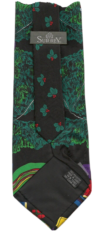 Tie, Surrey CHRISTMAS TREE Green Ornaments Candles Toys Teddy Bears ...