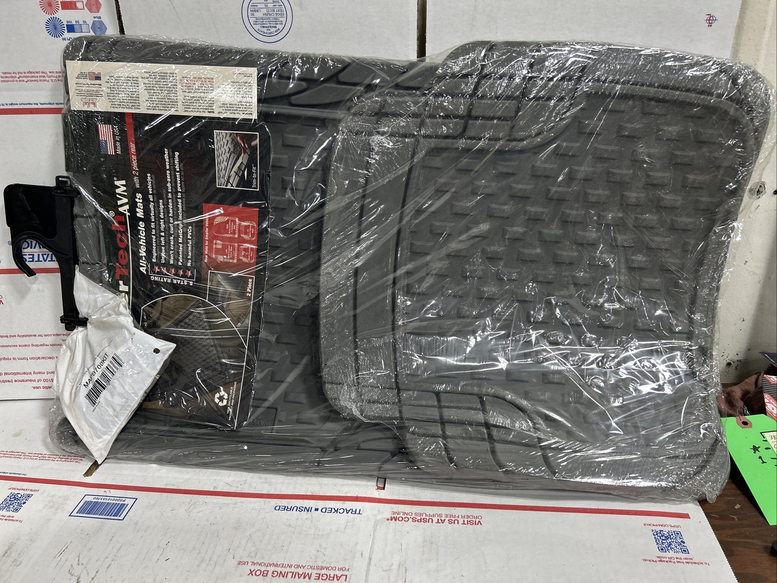 WeatherTech 11AVMSG Universal Trim to Fit Auto Floor Mats 4-Pcs Set ...