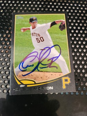 Charlie Morton Signed Autograph 2013 Topps Black Border Pittsburgh ...
