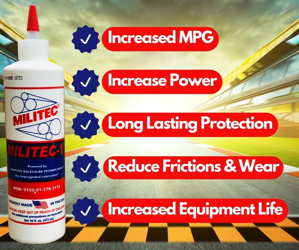 Militec-1 Lubricant Anti-friction Metal Conditioner Engine Oil ...